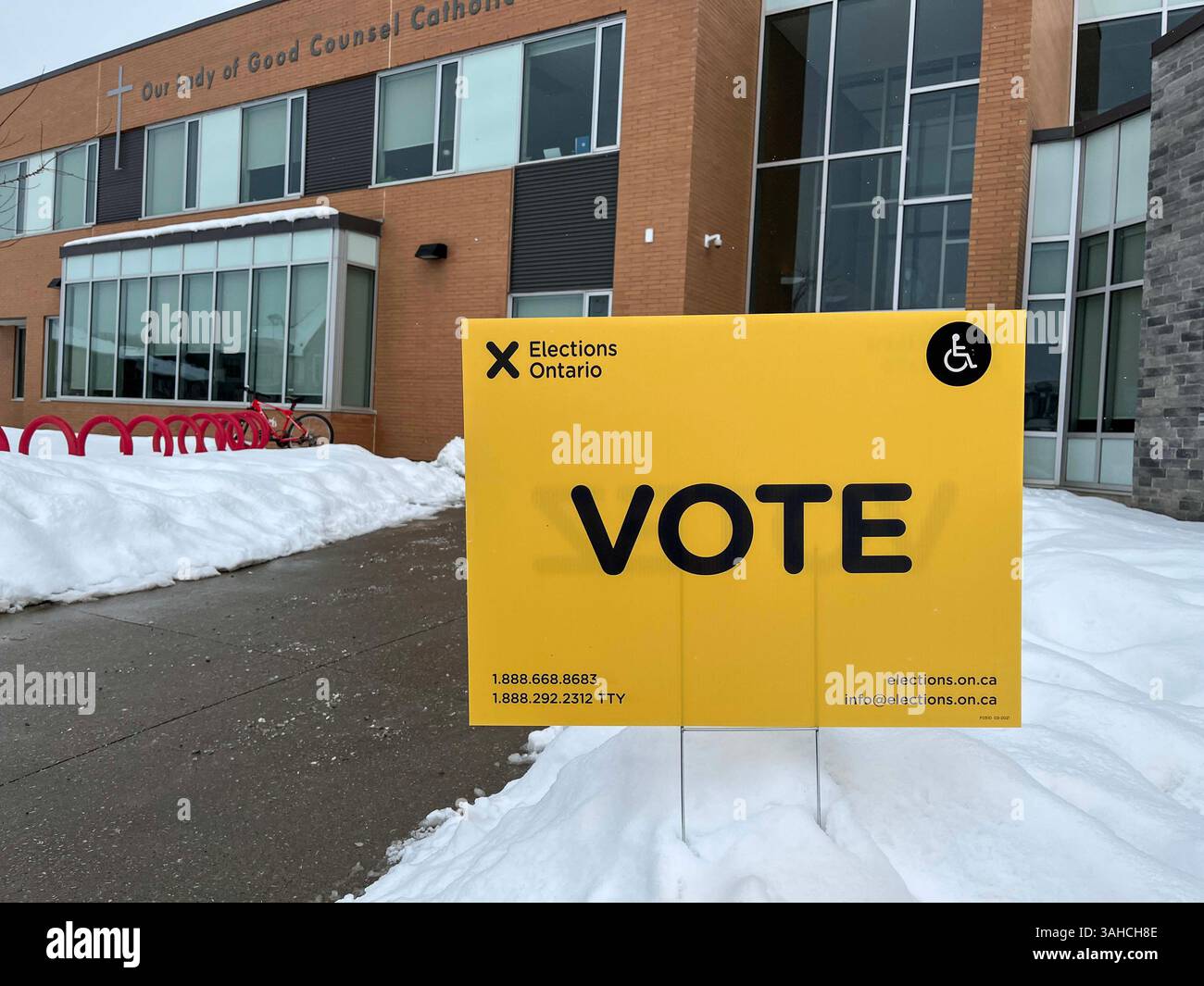 February 27, 2025 - East Gwillimbury, Ontario, Canada: Ontario Vote ...