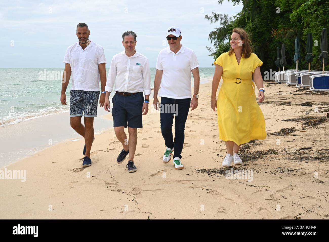 Cairns, Australia. 10th Apr, 2025. Australian Prime Minister Anthony ...
