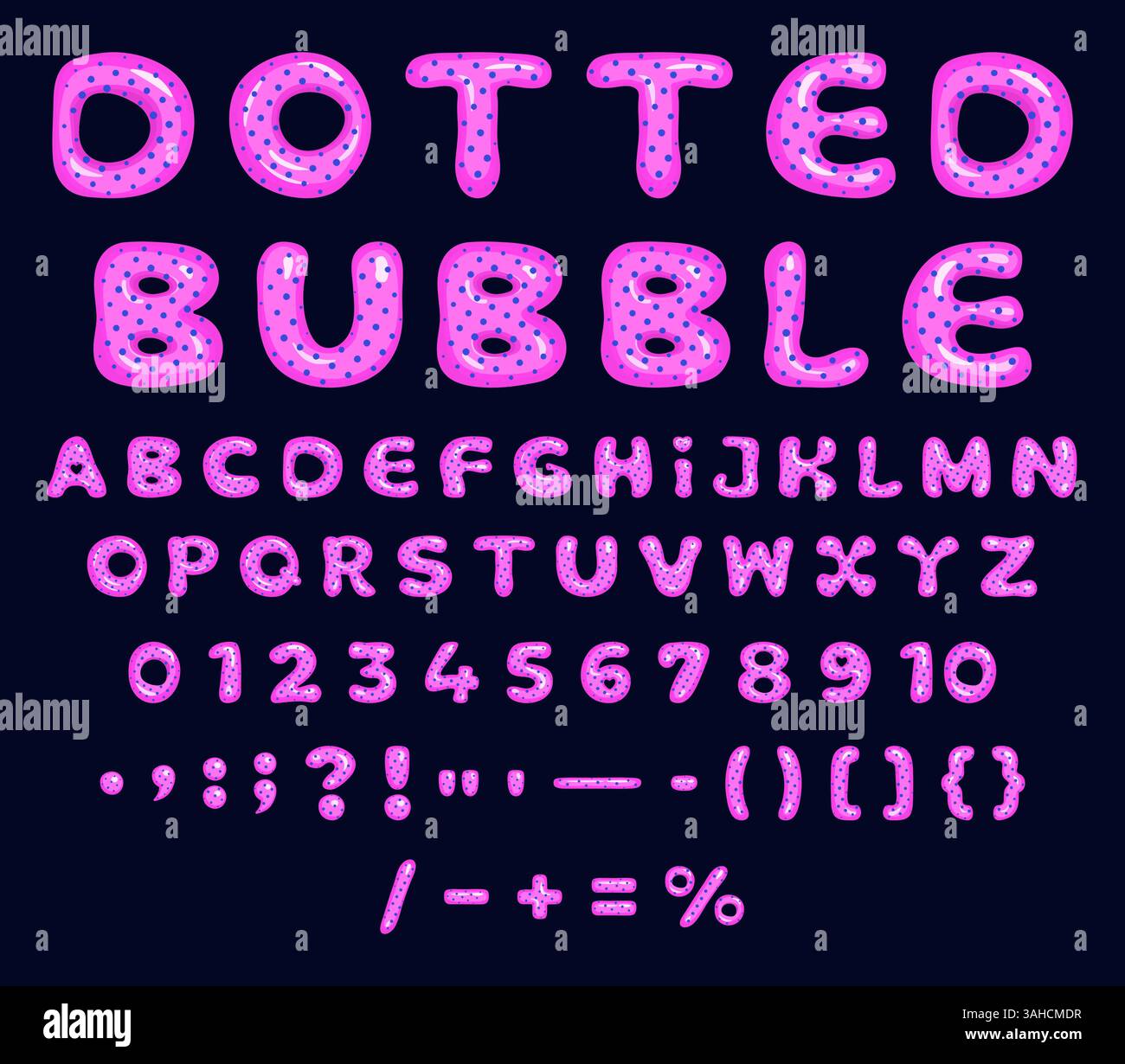 Set letters alphabet pink Stock Vector Images - Alamy