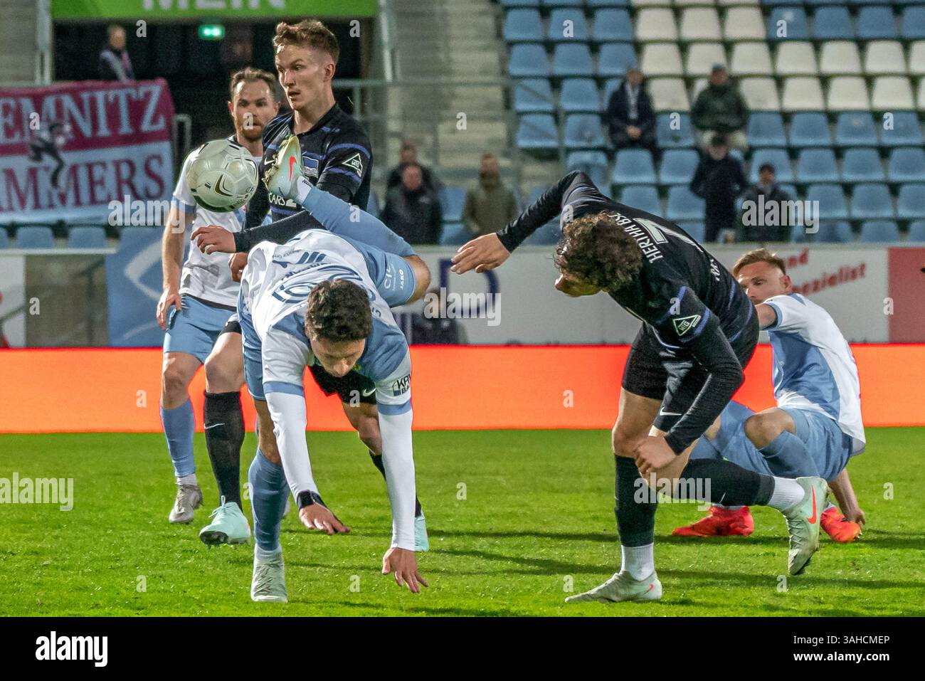 Chemnitz, Deutschland 09. April 2025: Regionalliga Nordost - 2024/2025 ...