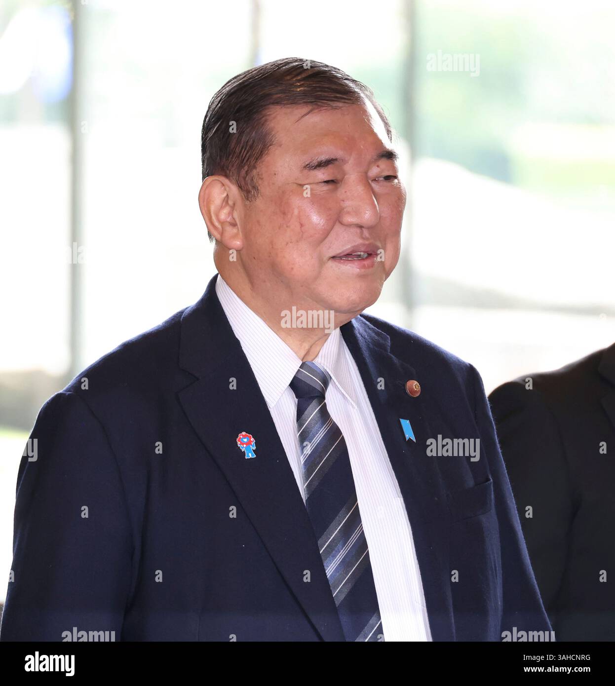 Japanese Prime Minister Shigeru Ishiba arrives at the prime minister's ...