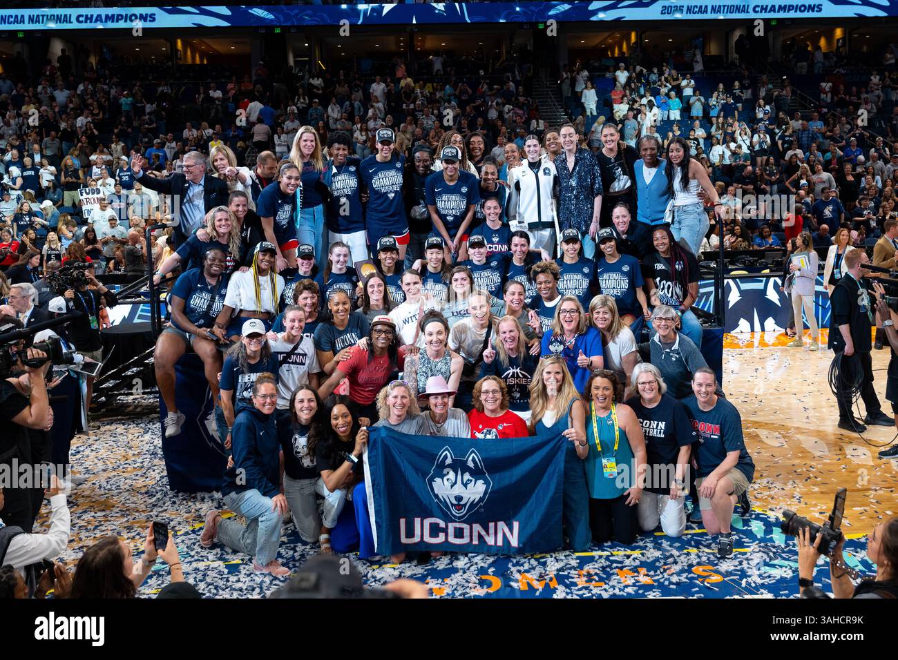 The newly crowned National Champion University of Connecticut team ...