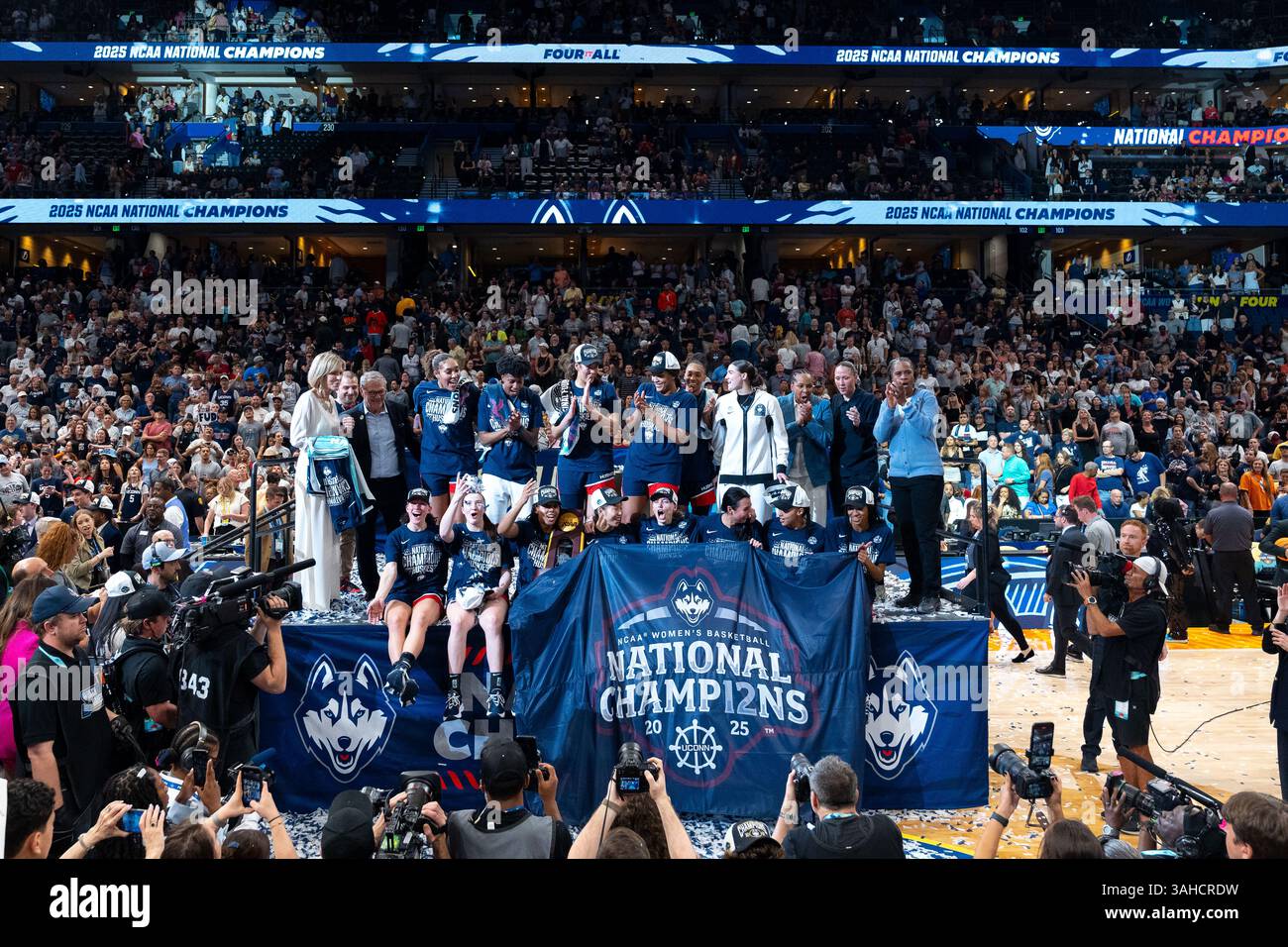 The newly crowned National Champion University of Connecticut team ...