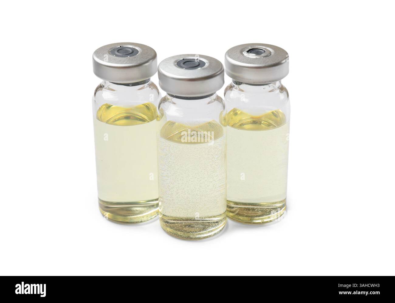 Hepatitis vaccine in glass vials isolated on white Stock Photo - Alamy