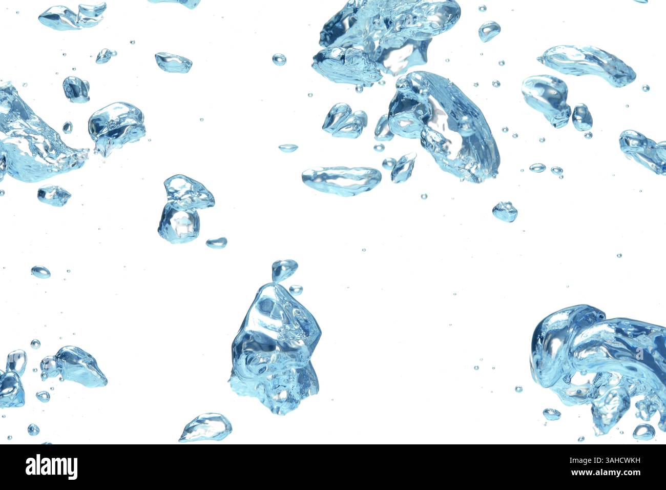 Water bubbles cosmetic liquid Cut Out Stock Images & Pictures - Alamy