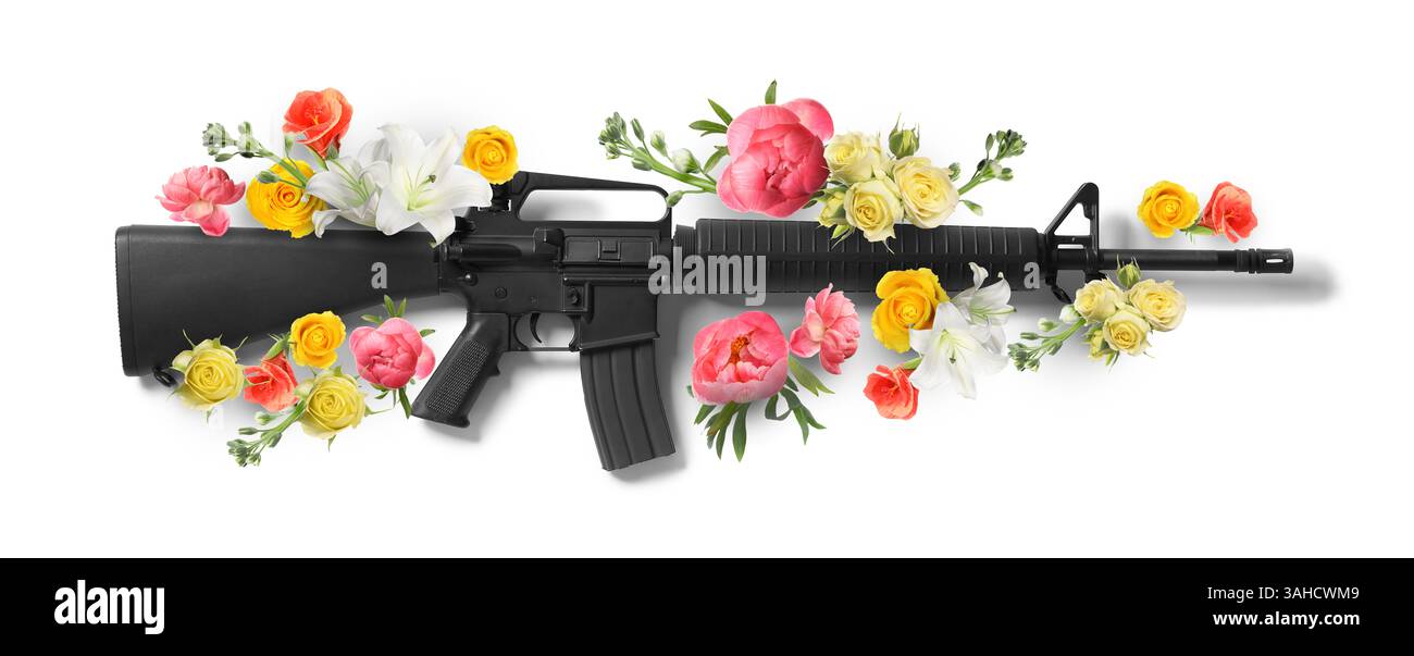 Assault carbine black symbol Cut Out Stock Images & Pictures - Alamy
