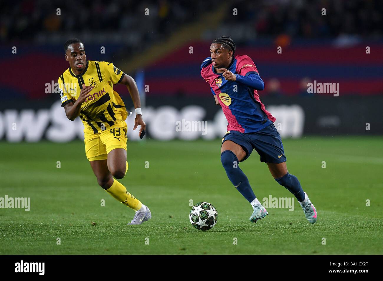 Barcelona, Esp. 09th Apr, 2025. FC BARCELONA vs BORUSSIA DORMUND April ...