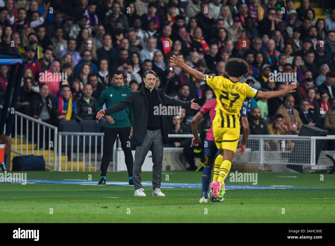 Barcelona, Esp. 09th Apr, 2025. FC BARCELONA vs BORUSSIA DORMUND April 9, 2025 Niko Kovac, head ...