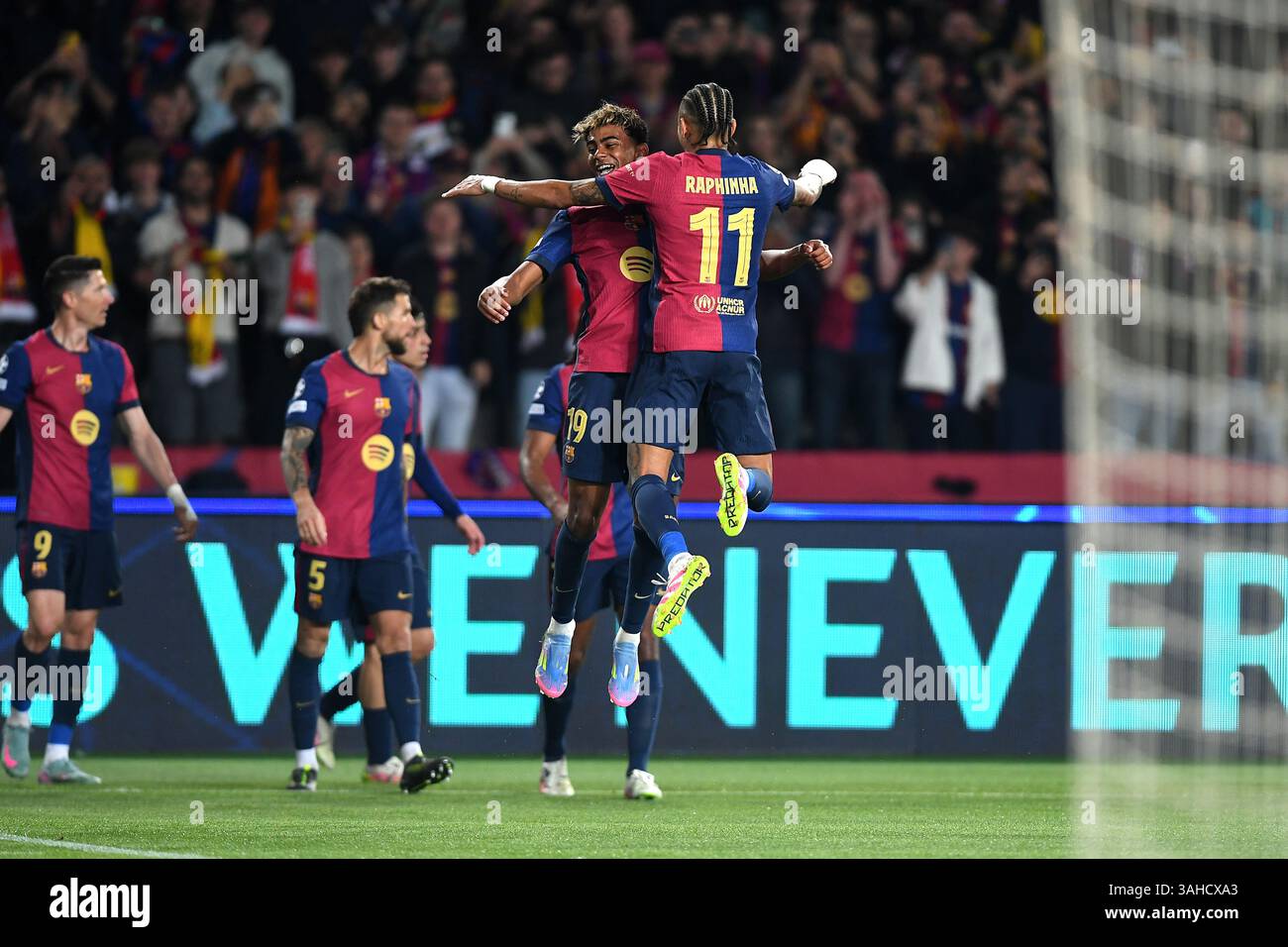 Barcelona, Esp. 09th Apr, 2025. FC BARCELONA vs BORUSSIA DORMUND April ...