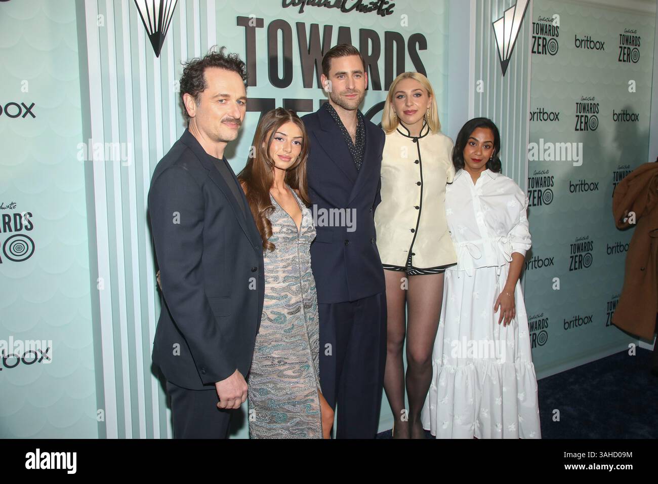 Actors Matthew Rhys, from left, Mimi Keene, Oliver Jackson-Cohen, Ella ...