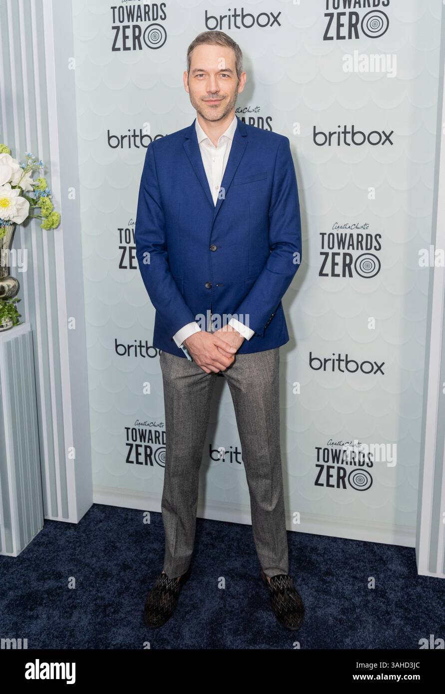 New York, USA. 09th Apr, 2025. Evan Hoyt Thompson attends US premiere ...