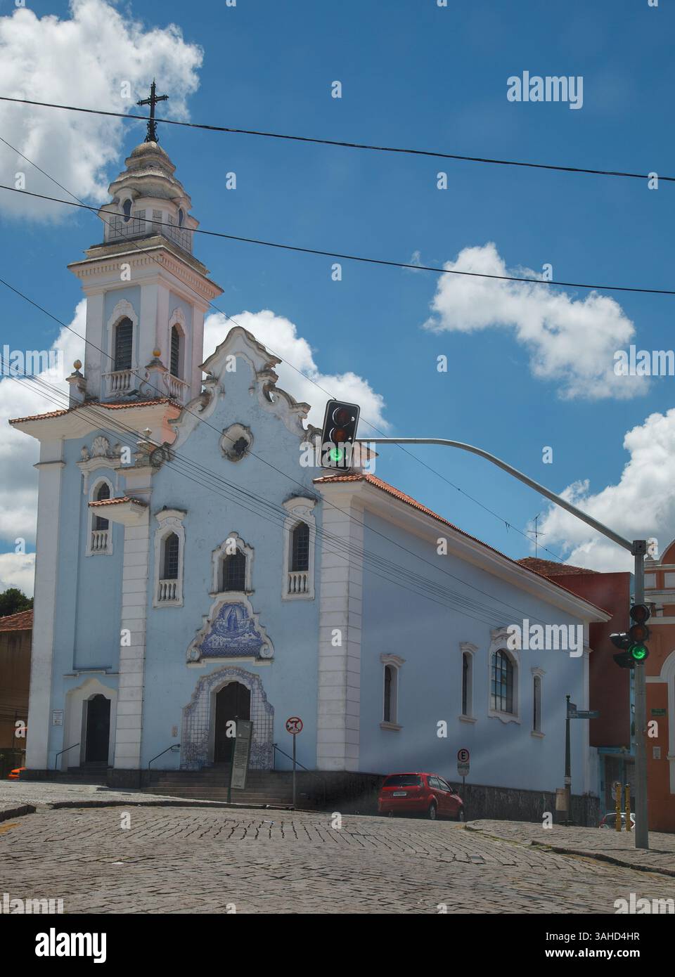 The Igreja do Rosario baroque church in Curitiba, capital of Paraná ...