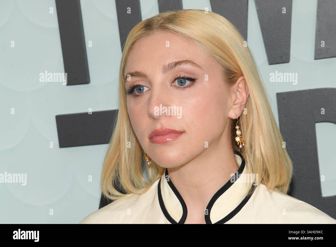 New York, USA. 09th Apr, 2025. Ella Lily Hyland attends Agatha Christie ...