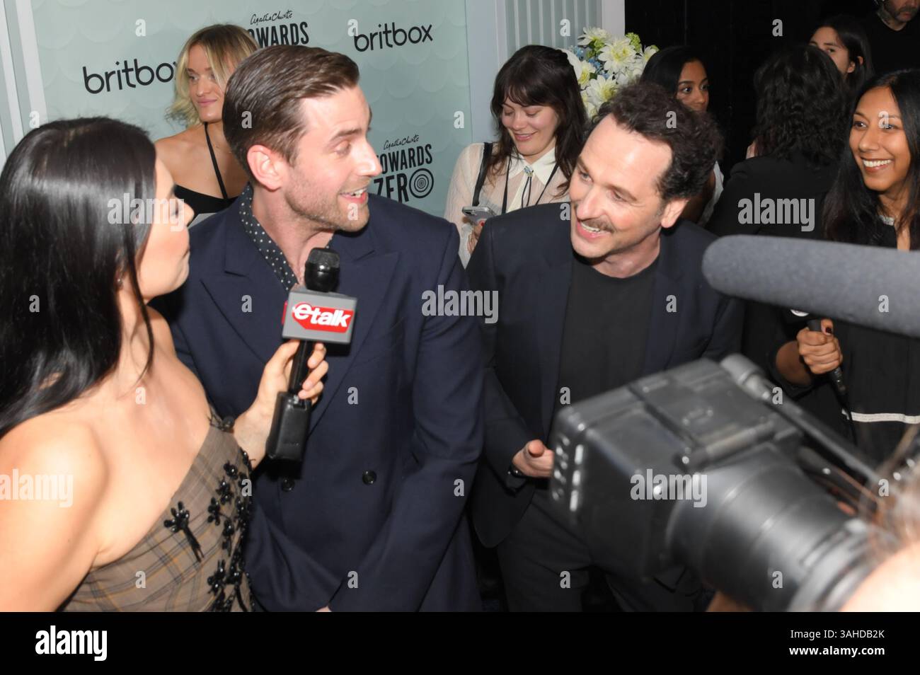 New York, USA. 09th Apr, 2025. Oliver Jackson-Cohen and Matthew Rhys attend Agatha Christie's ...