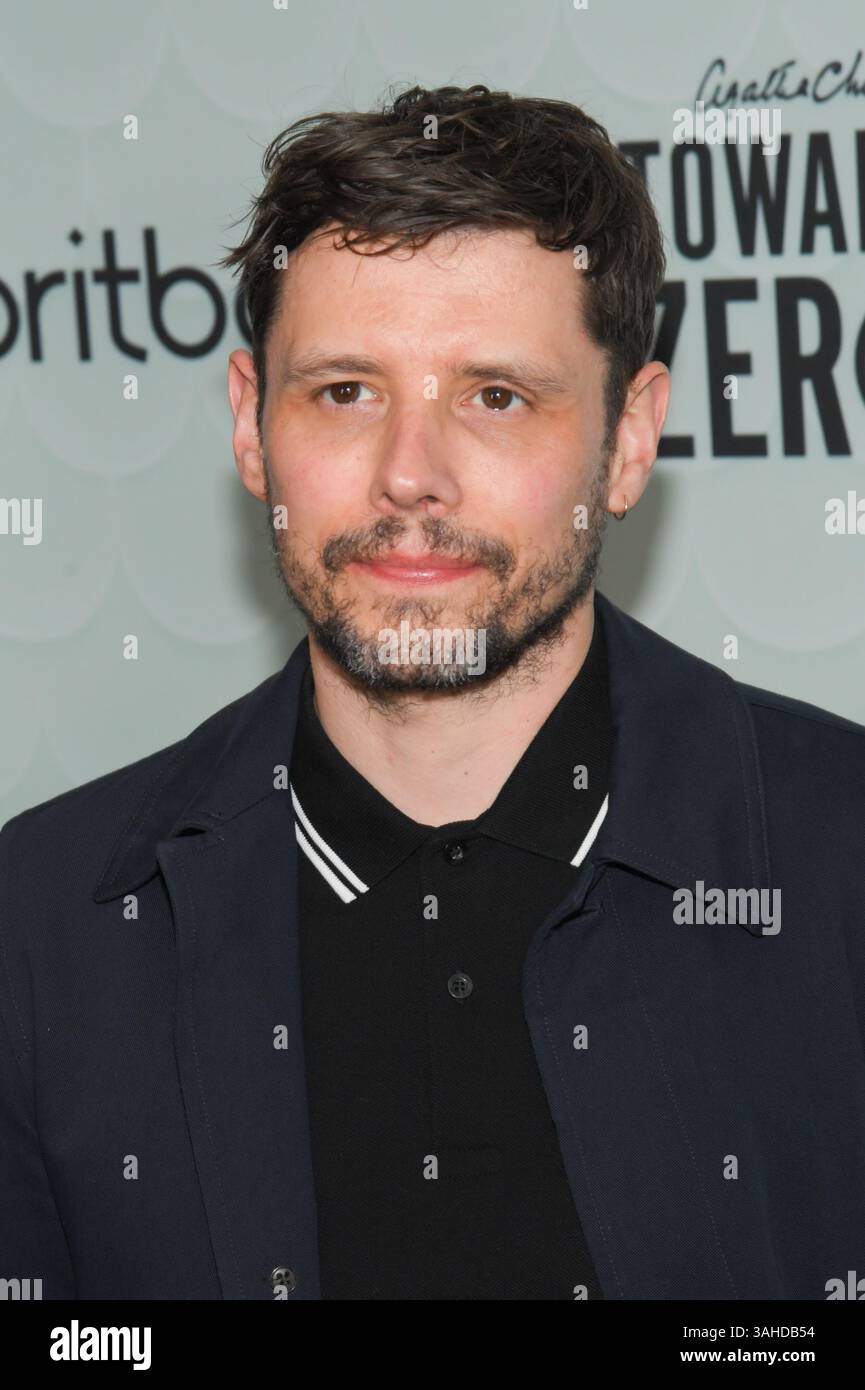 New York, USA. 09th Apr, 2025. Sam Yates attends Agatha Christie's ...