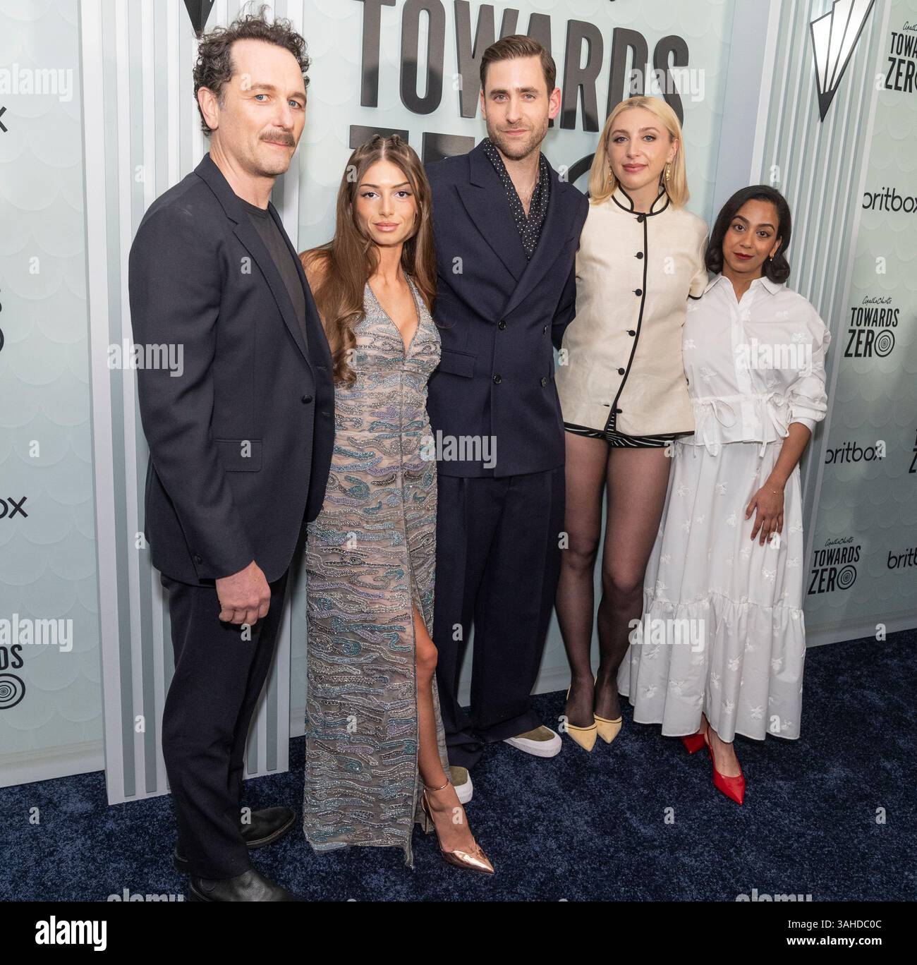 New York, USA. 09th Apr, 2025. Matthew Rhys, Mimi Keene, Oliver Jackson ...