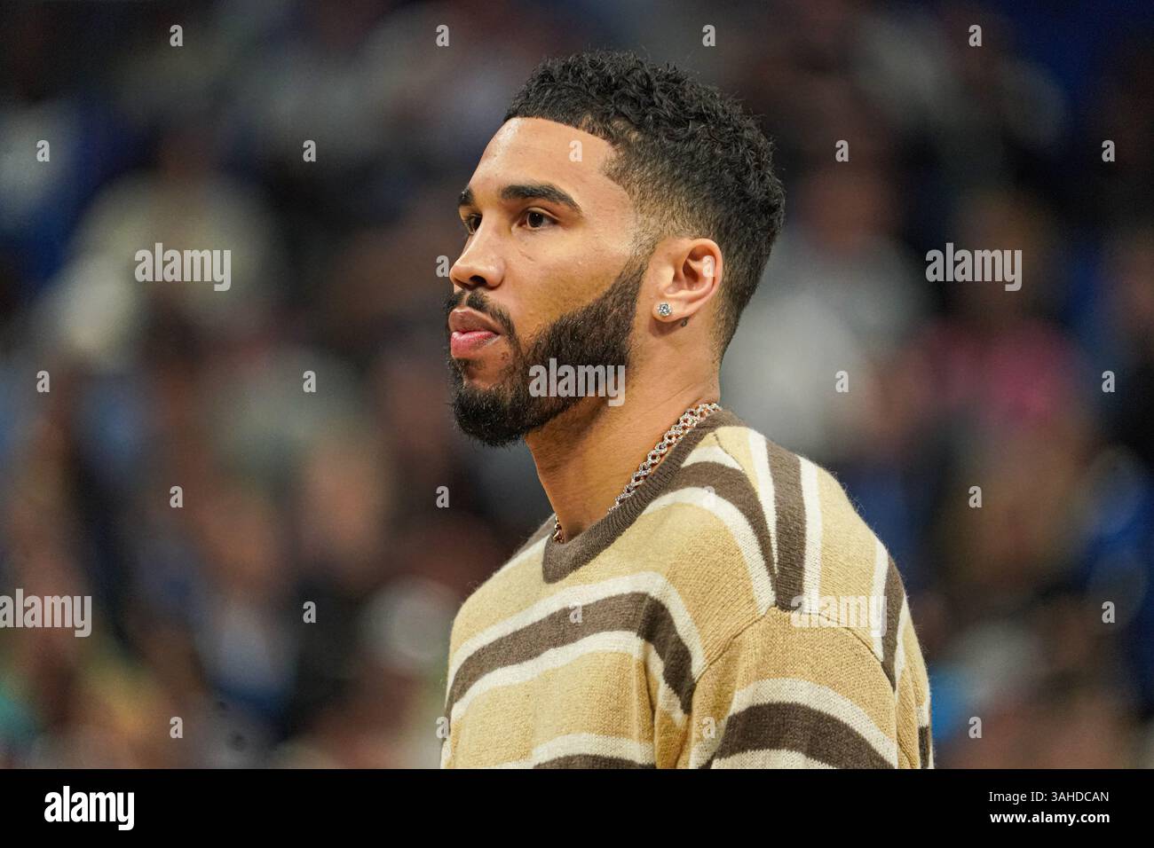 Orlando, Florida, USA, April 9, 2025, Boston Celtics player Jayson ...