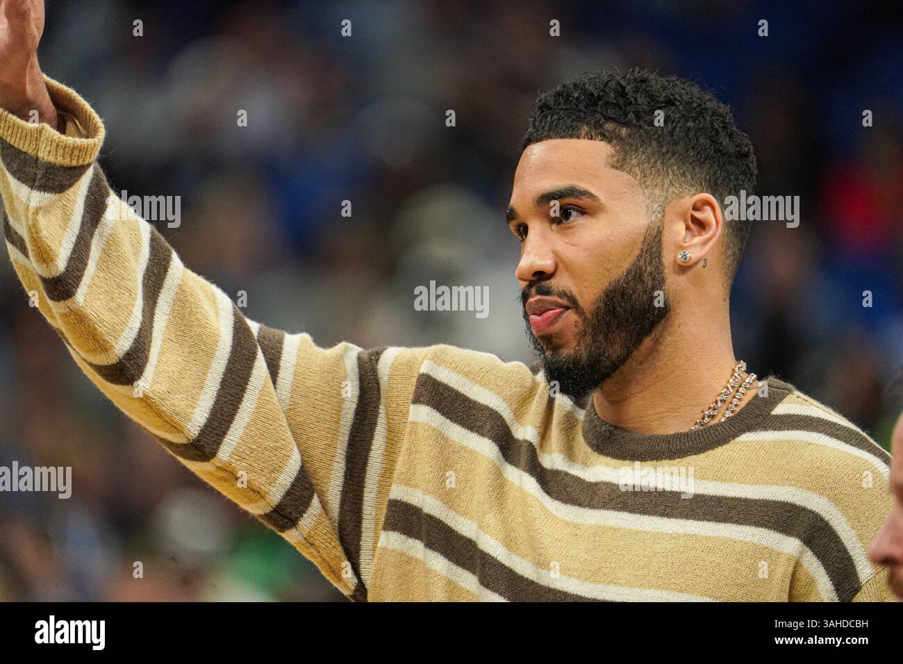 Orlando, Florida, USA, April 9, 2025, Boston Celtics player Jayson ...