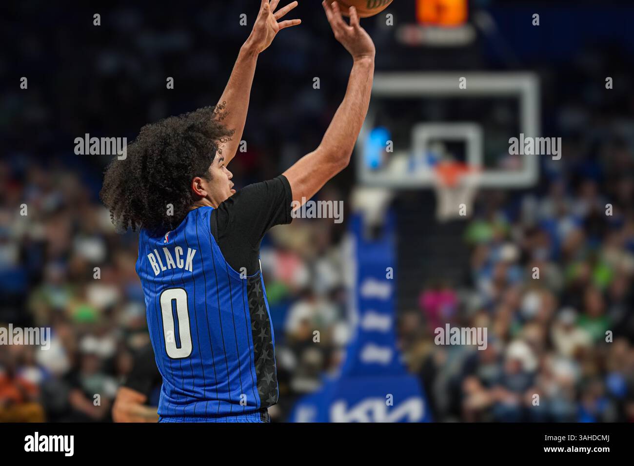Orlando, Florida, USA, April 9, 2025, Orlando Magic guard Anthony Black ...