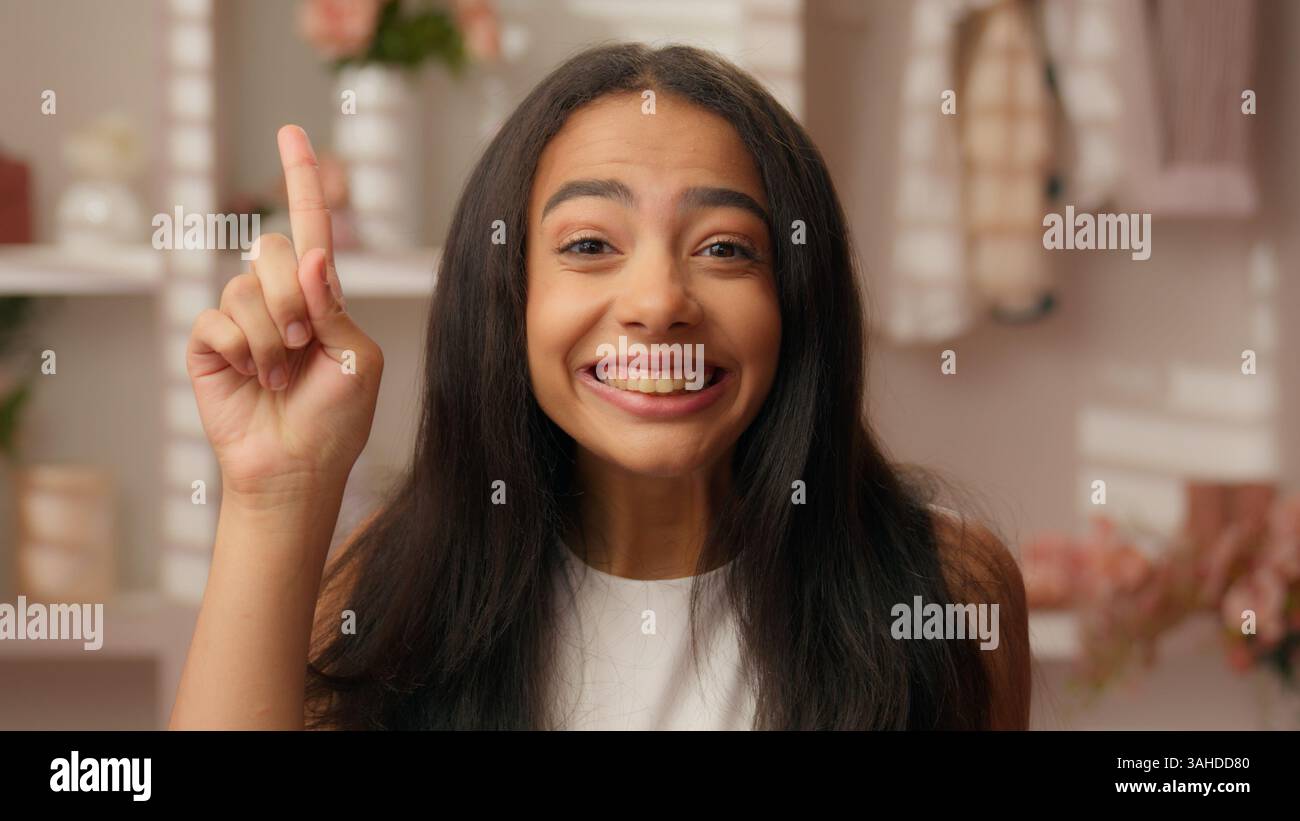 Arabian Latina ethnic girl woman attractive female teen thinking ponder ...