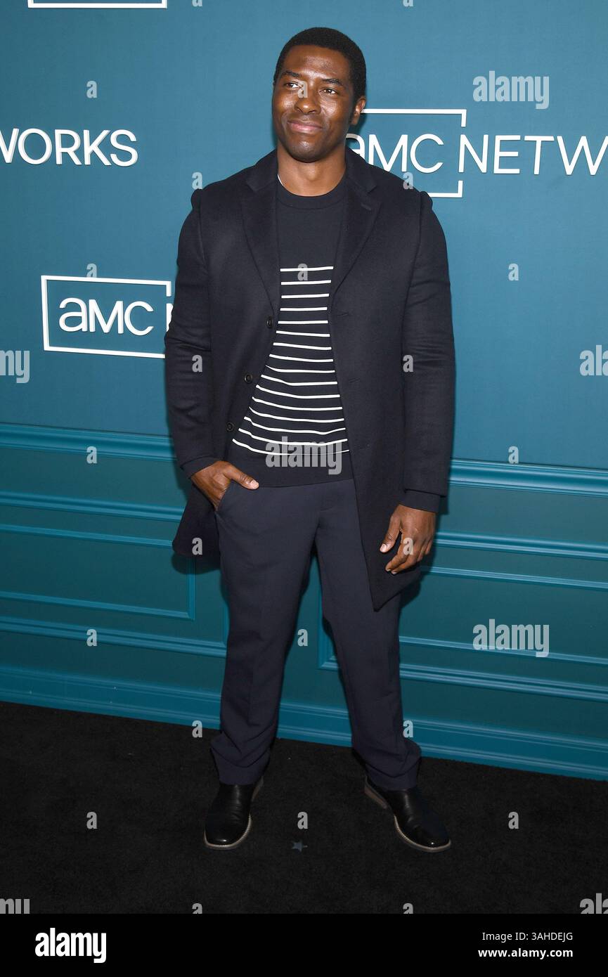 New York, USA. 09th Apr, 2025. Tongayi Chirisa attends the AMC Networks ...
