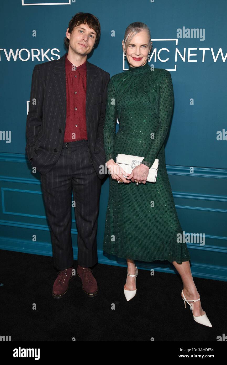 New York, USA. 09th Apr, 2025. (L-R) Nicholas Denton and Elizabeth ...