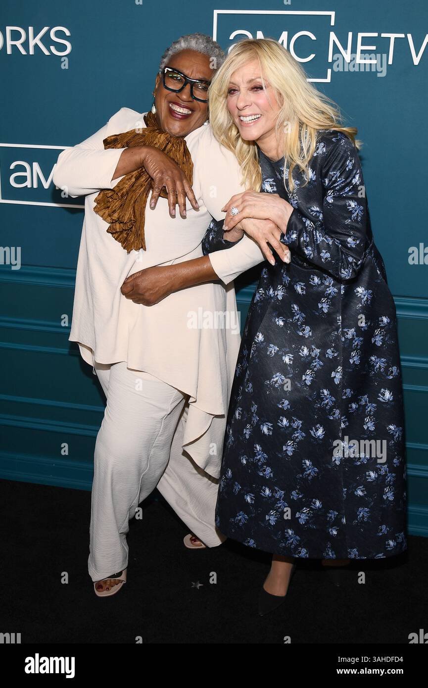 New York, USA. 09th Apr, 2025. (L-R) CCH Pounder and Judith Light ...