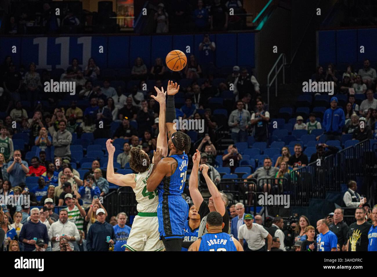 Orlando, Florida, USA, April 9, 2025, Boston Celtics and Orlando Magic ...