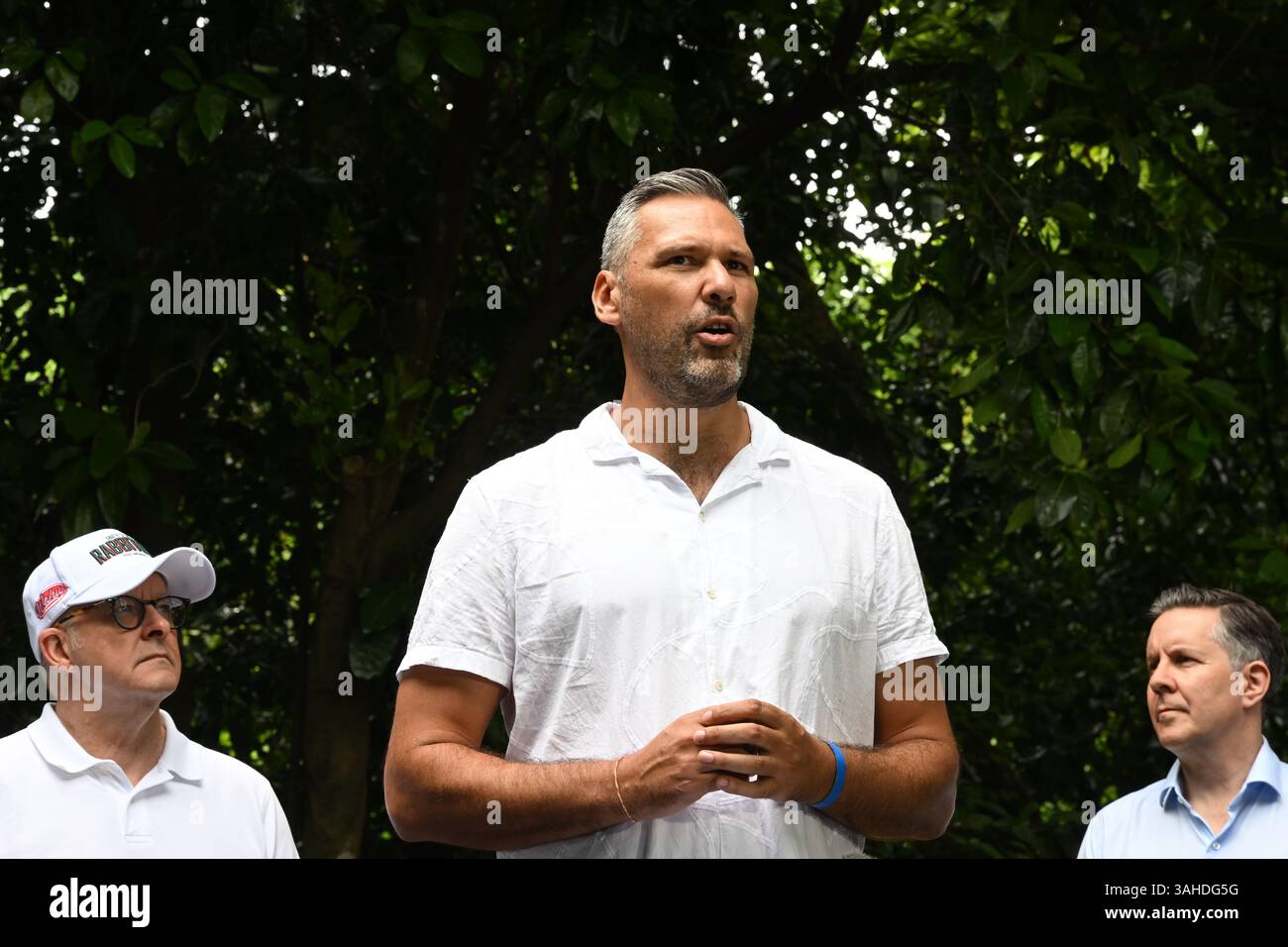 Cairns, Australia. 10th Apr, 2025. Australian Prime Minister Anthony ...