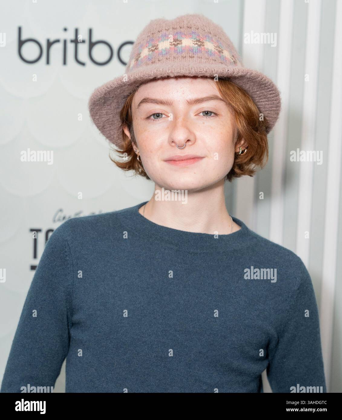 New York, USA. 09th Apr, 2025. Lachlan Watson attends US premiere of the BritBox Agatha Christie ...