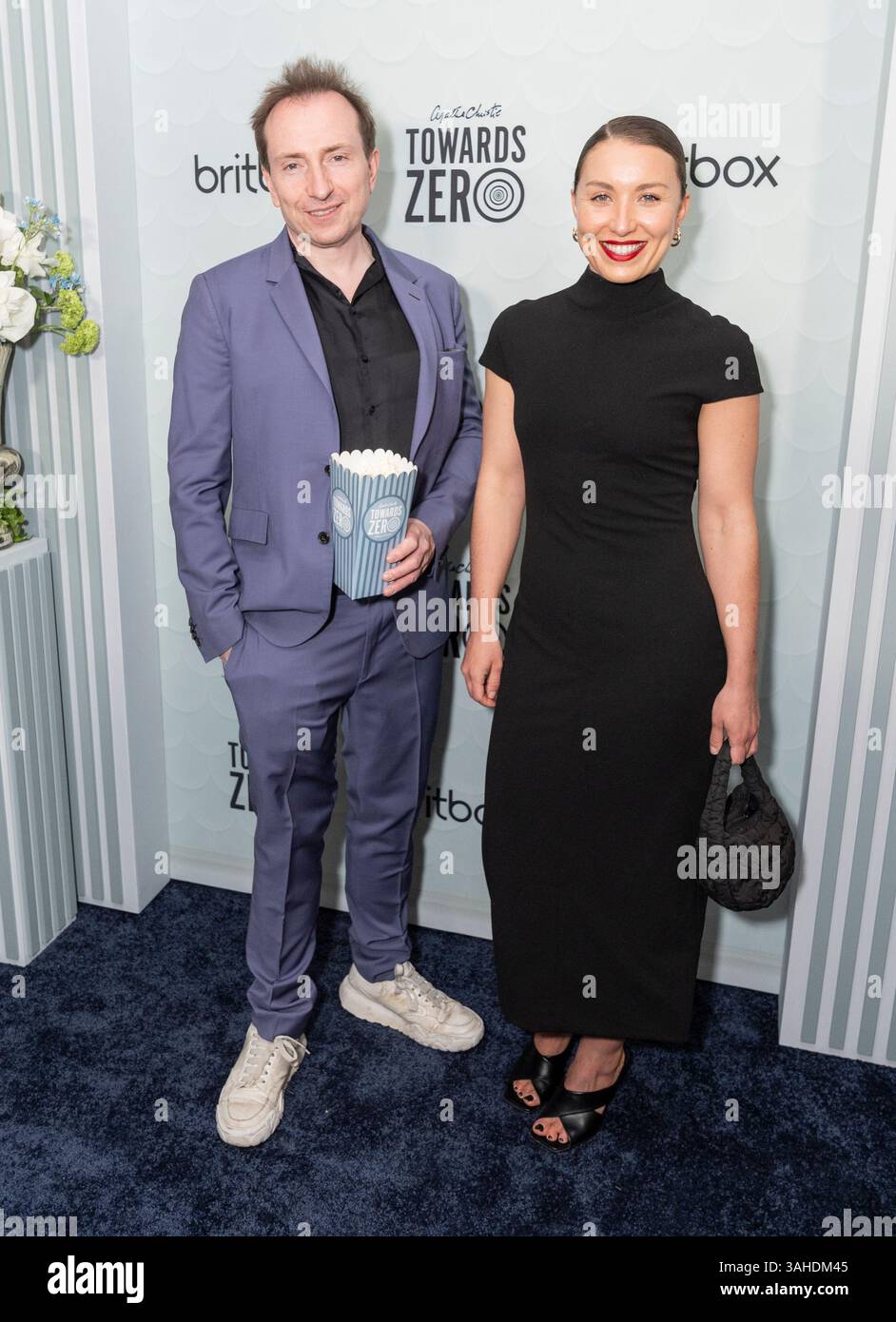 New York, USA. 09th Apr, 2025. Damien Timmer and Rebecca Durbin attend ...