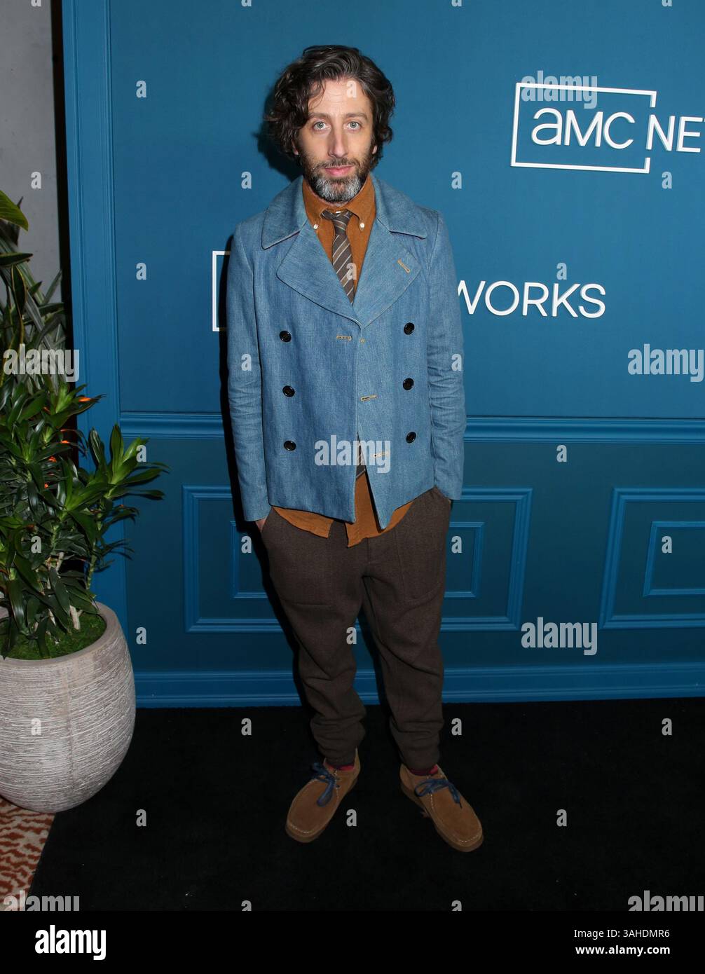 New York City, USA. 09th Apr, 2025. Simon Helberg attending the AMC Networks 2025 Upfront held ...