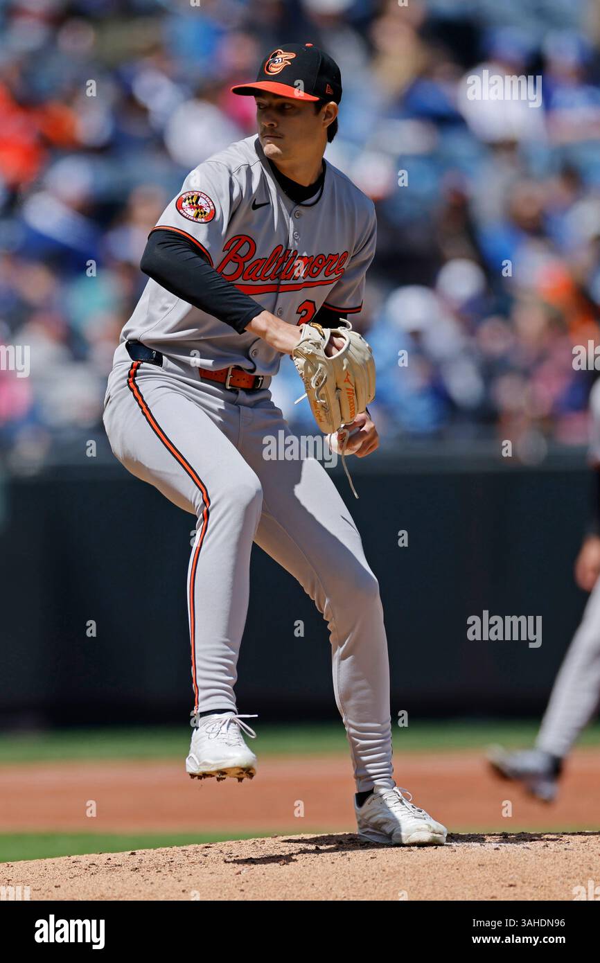 KANSAS CITY, MO - APRIL 06: Baltimore Orioles pitcher Cade Povich (37 ...