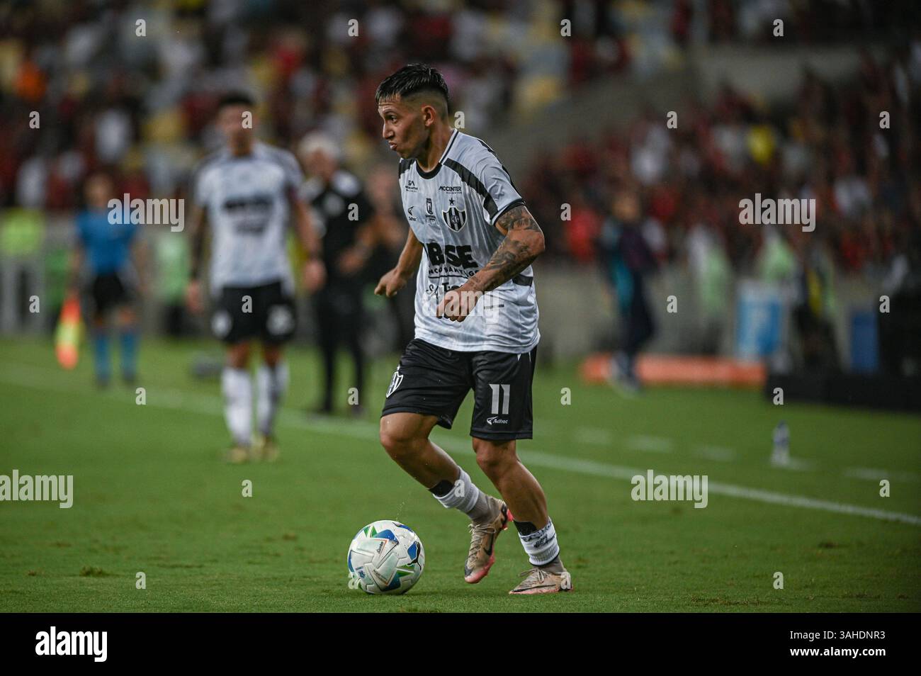Central Córdoba player Parello during the match against Flamengo, part ...