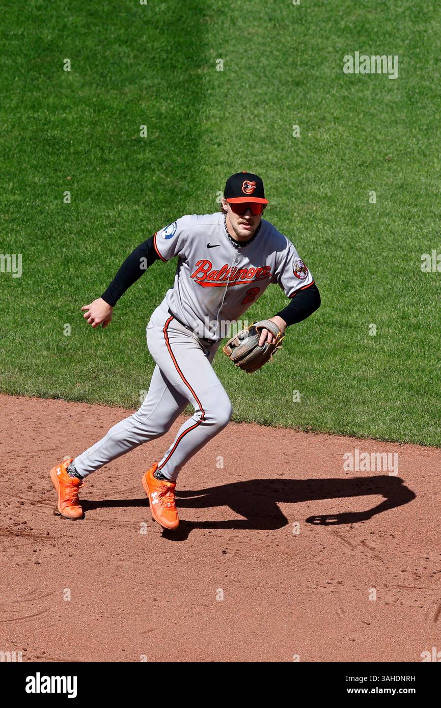 KANSAS CITY, MO - APRIL 06: Baltimore Orioles shortstop Gunnar ...