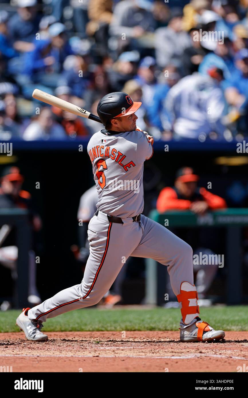KANSAS CITY, MO - APRIL 06: Baltimore Orioles first baseman Ryan ...