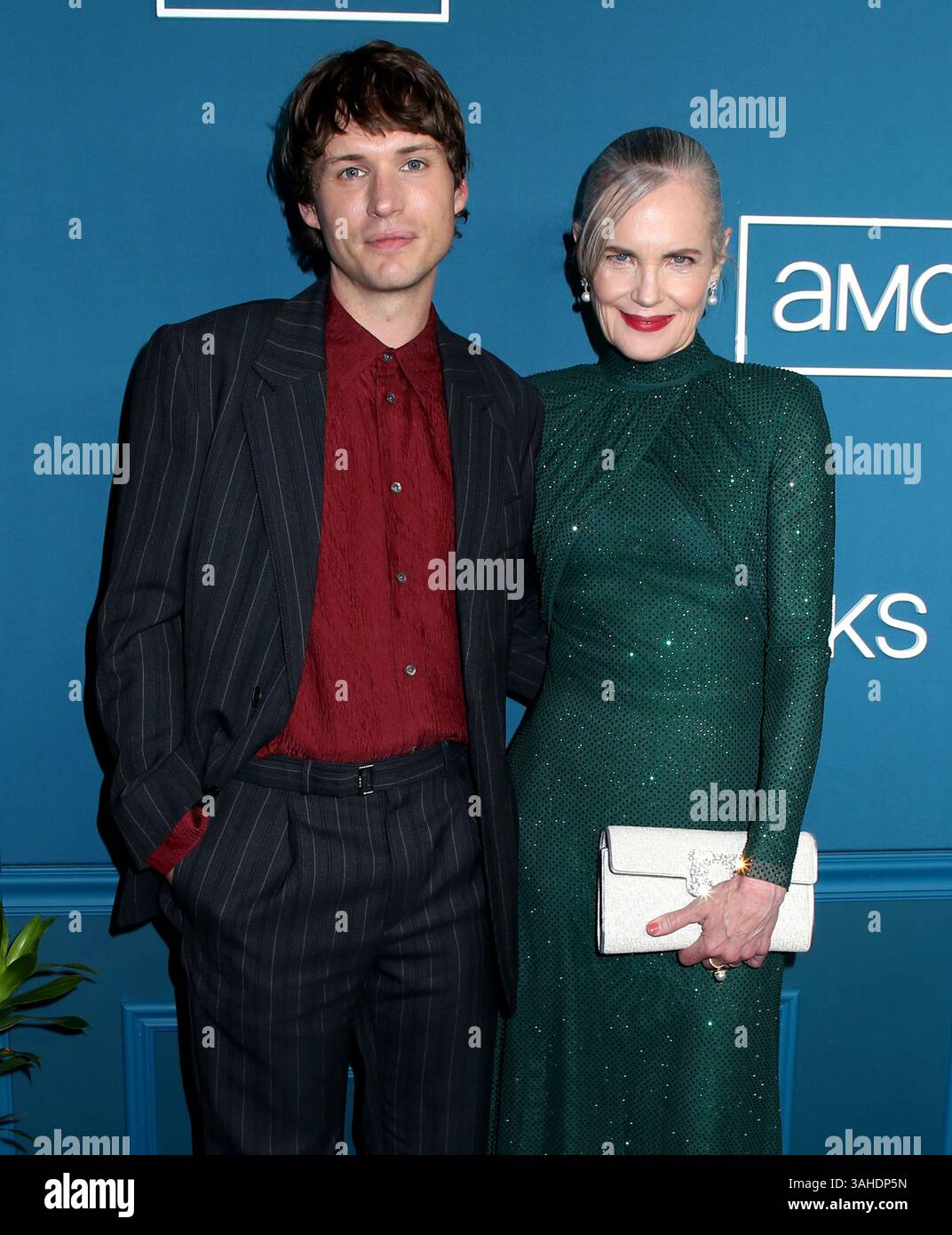Nicholas Denton and Elizabeth McGovern attending the AMC Networks 2025 ...