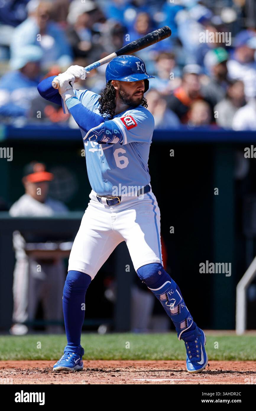 KANSAS CITY, MO - APRIL 06: Kansas City Royals third baseman Jonathan ...