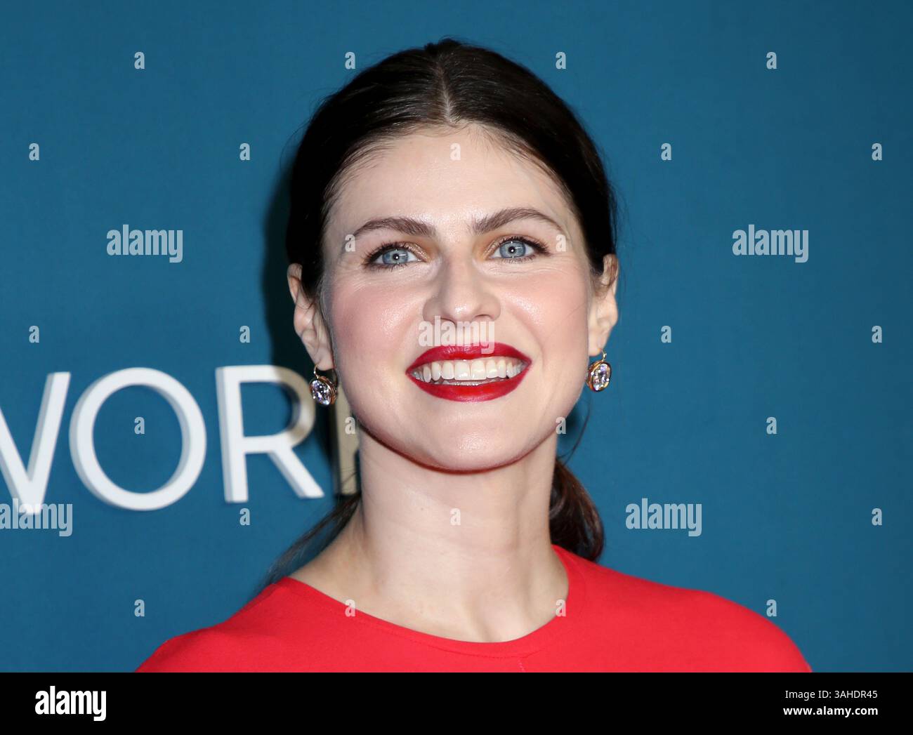 New York City, USA. 09th Apr, 2025. Alexandra Daddario attending the ...