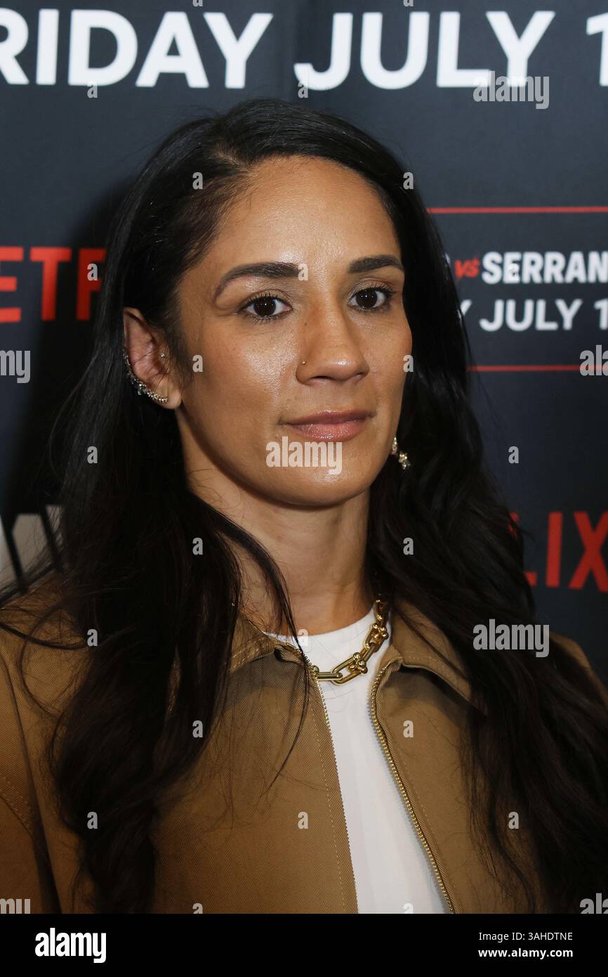 New York, United States. 09th Apr, 2025. Amanda Serrano attends the ...