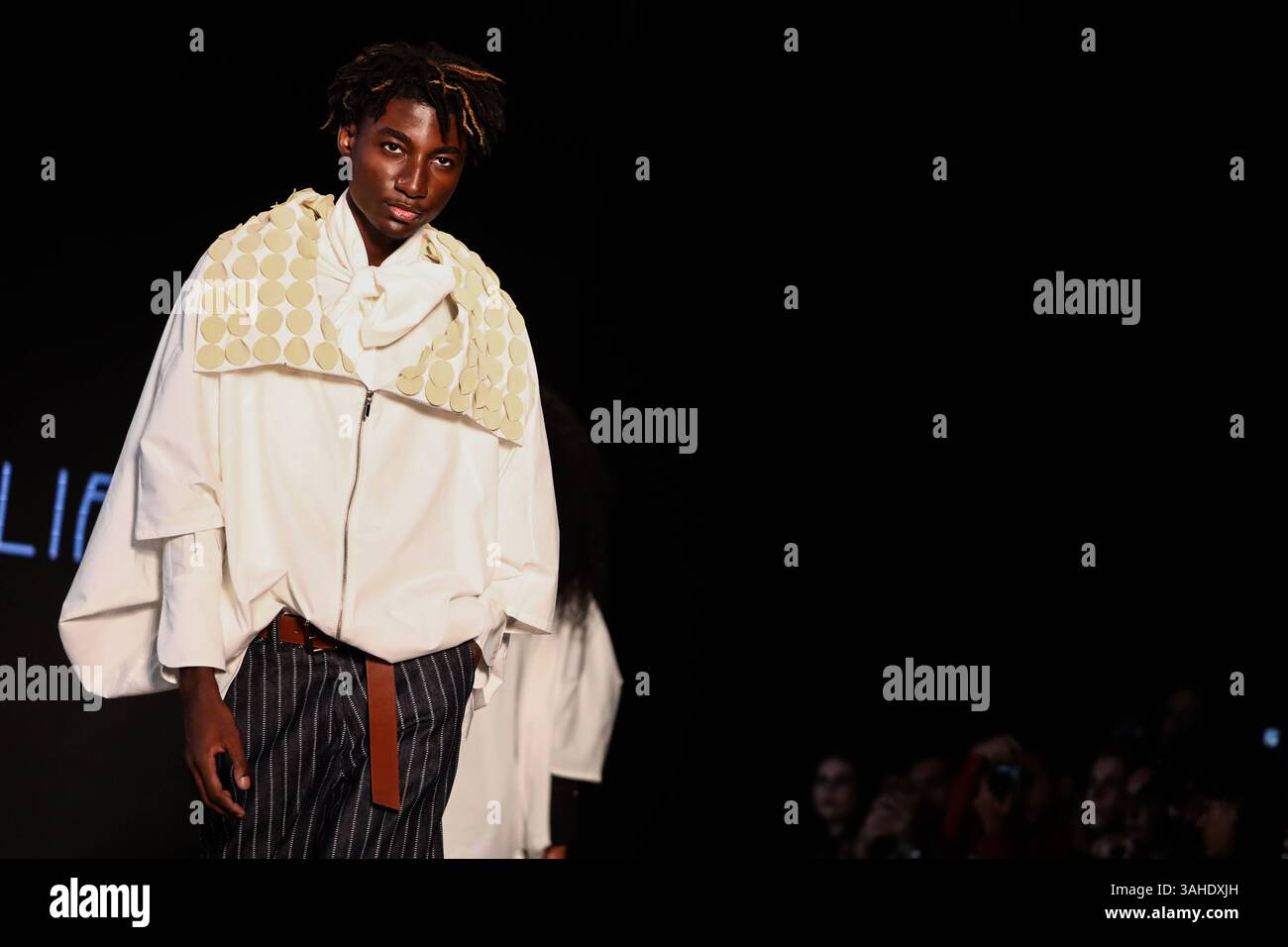 Model on the runway for Reptilia during the 59th edition of Sao Paulo ...