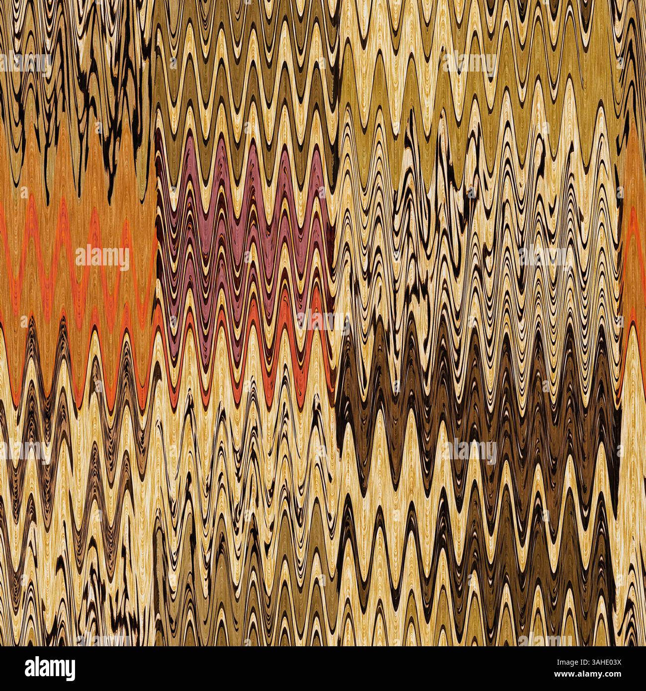 Fall colour wavy marble effect seamless pattern background. Drip style ...