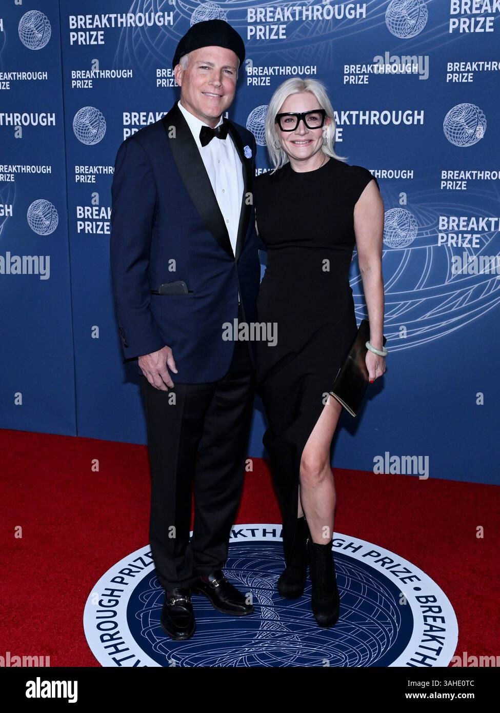 April 5, 2025, Santa Monica, California, USA: Nick Paul and Justine ...
