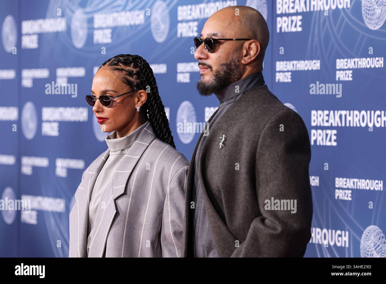 SANTA MONICA, LOS ANGELES, CALIFORNIA, USA - APRIL 05: Alicia Keys and ...