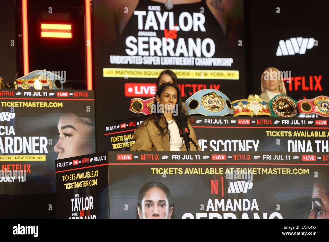 New York, United States. 09th Apr, 2025. Amanda Serrano attends the ...