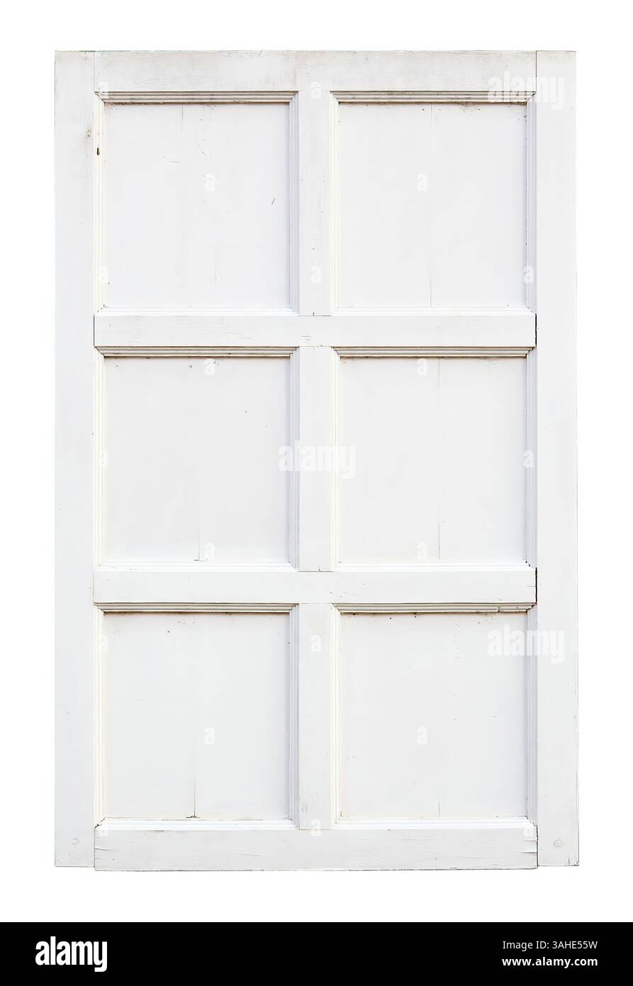 solid white window pane isolated in white background Stock Photo - Alamy