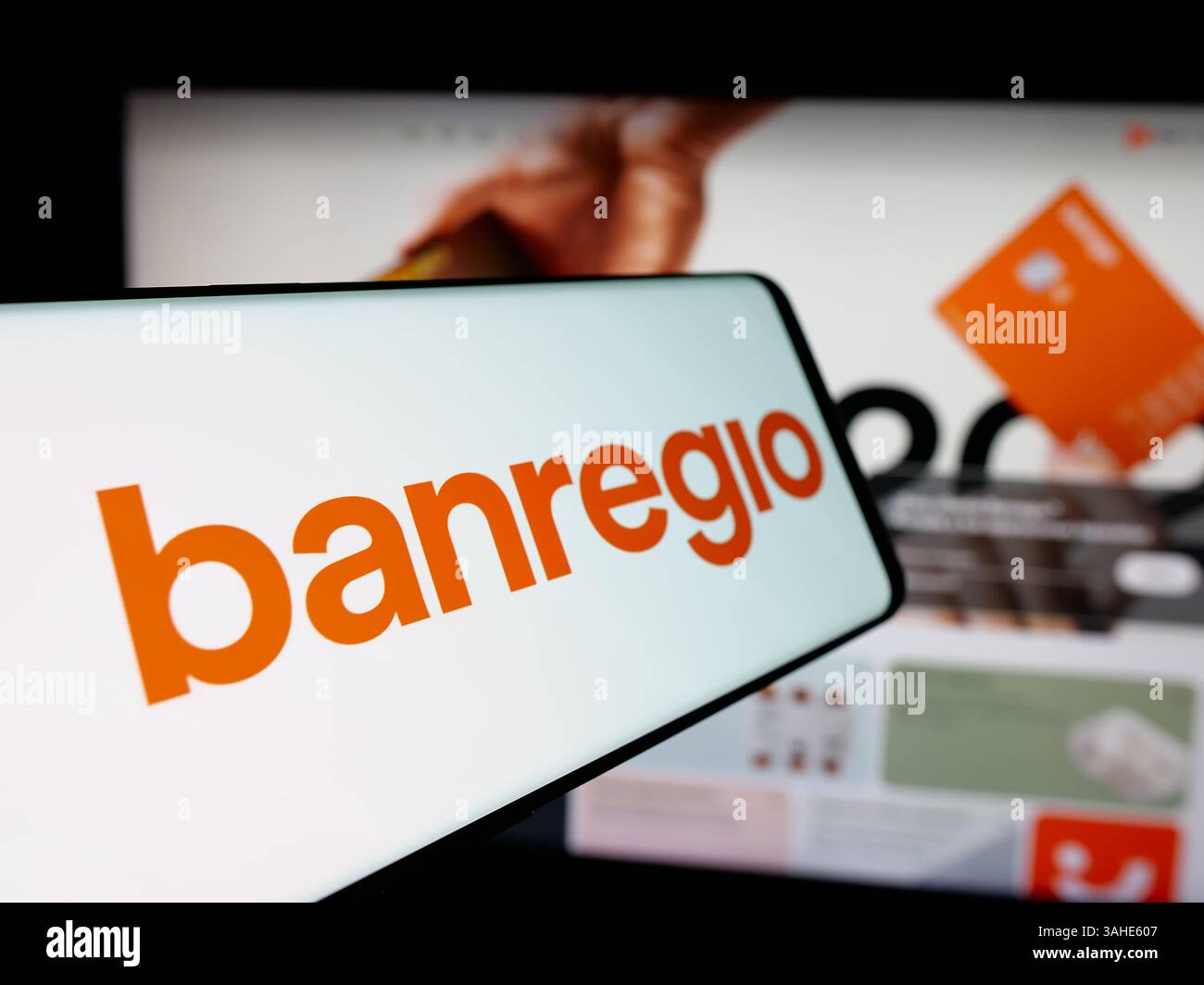 In this photo illustration, a smartphone with the logo of company ...