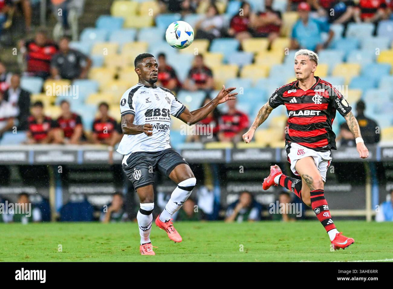 Rio de Janeiro, Brazil - Abril 9, 2025: Angulo during a football match ...