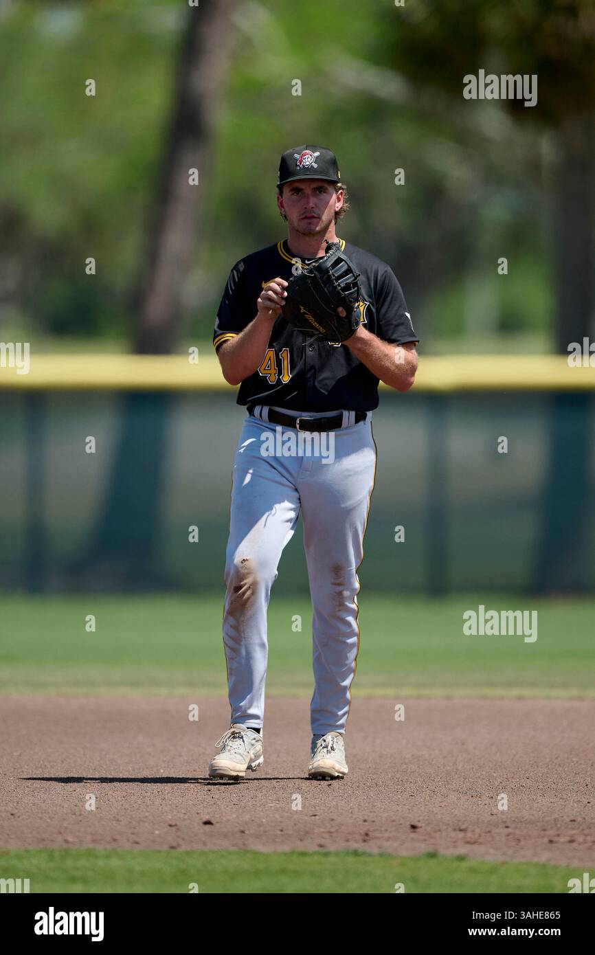 Pittsburgh Pirates first baseman Luke Scherrer (41) during an MiLB ...