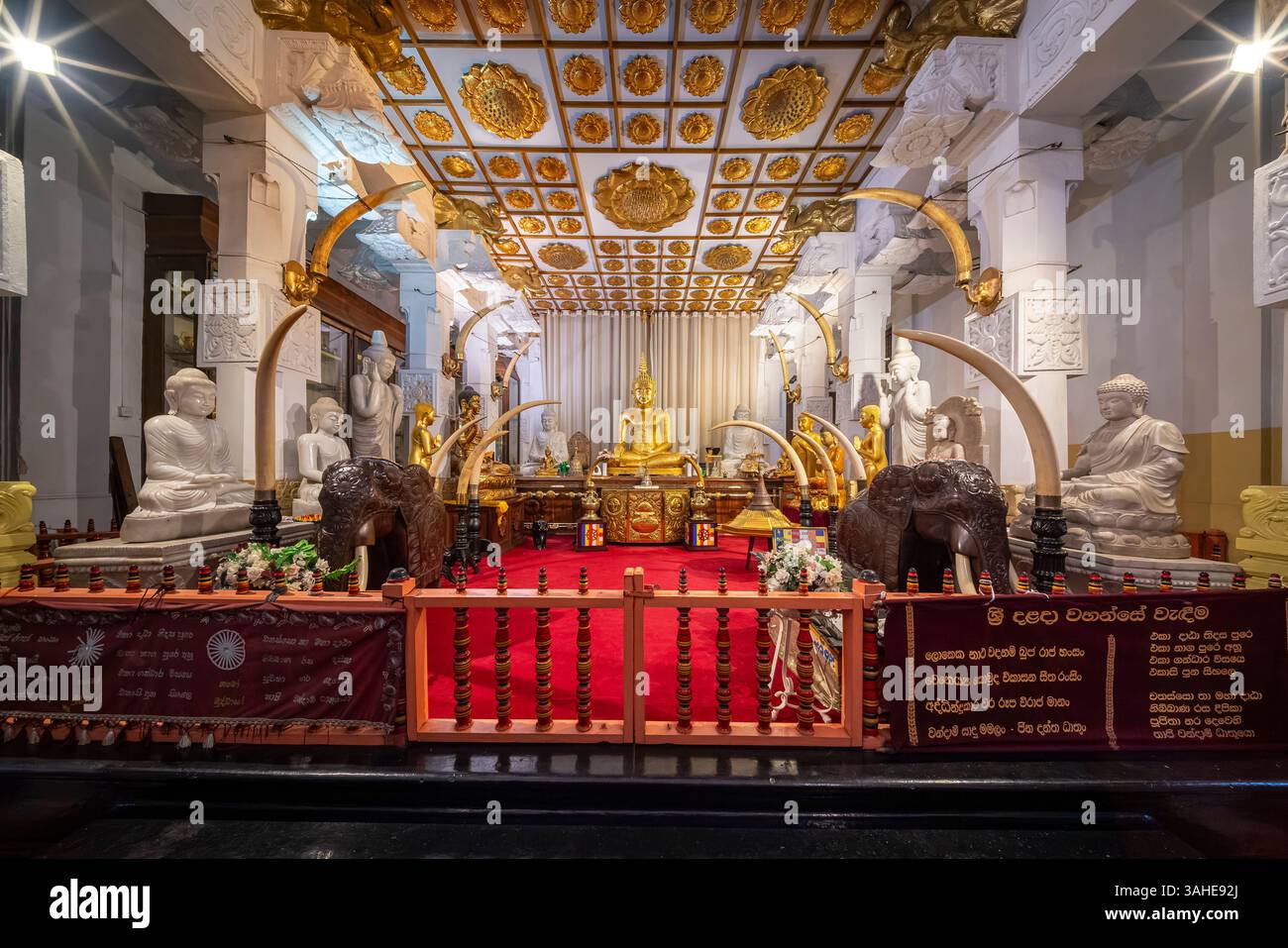 The image showcases the Temple of the Sacred Tooth Relic in Kandy, Sri ...